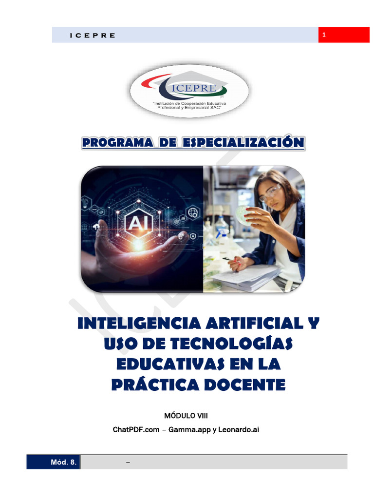 Uso de IA en Educación: ChatPDF y Gamma | PDF | Enseñando | Aplicación ...