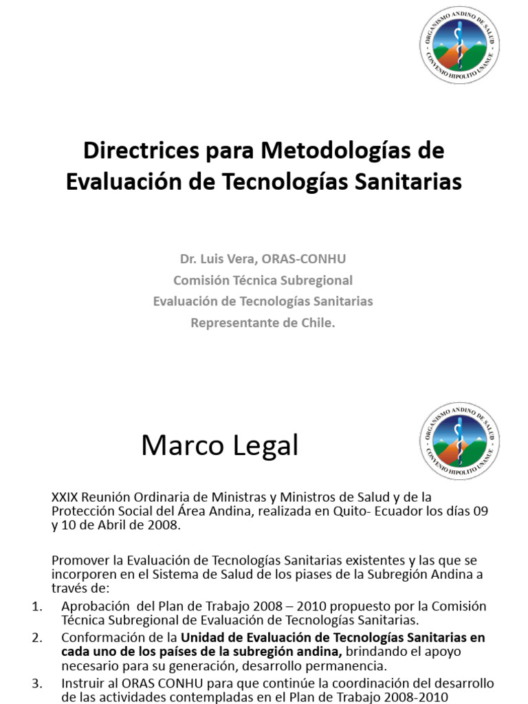 Directrices para Metodologias de Evaluacion de Tecnologias Sanitarias | PDF | Toma de decisiones