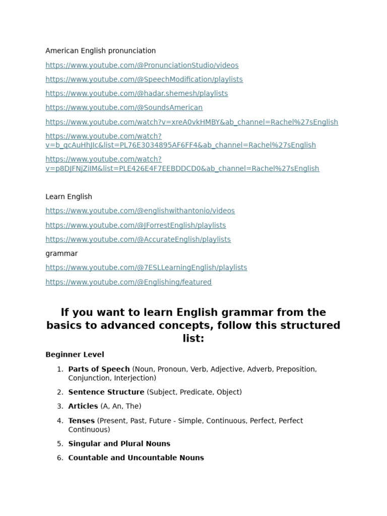 American English Pronunciation Guide | PDF | Verb | Semantics