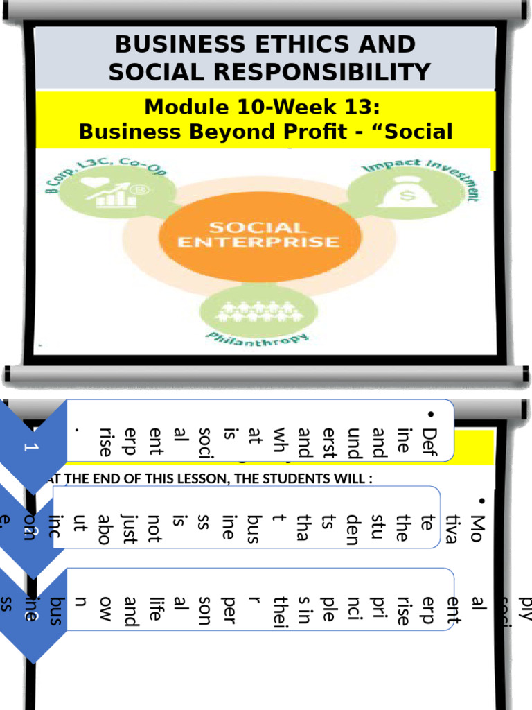Understanding Social Enterprises | PDF | Social Enterprise | Economies