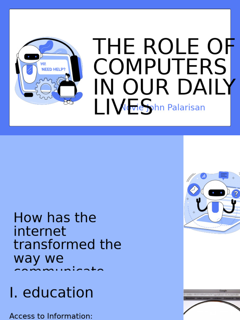 The Role of Computers in Our Daily Lives | PDF | Computer Network ...