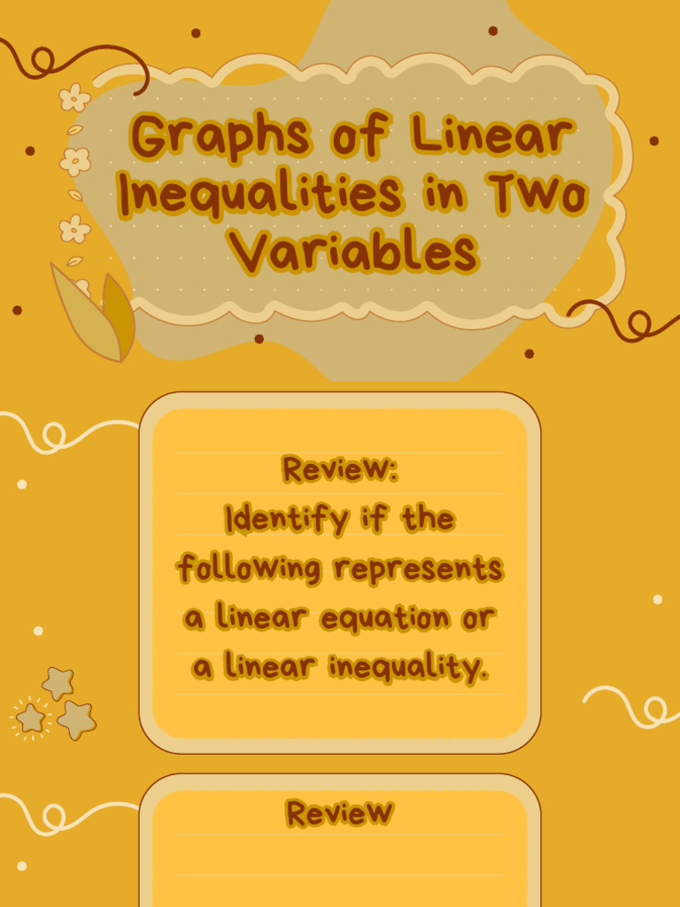 Graphs of Linear Inequalities | PDF