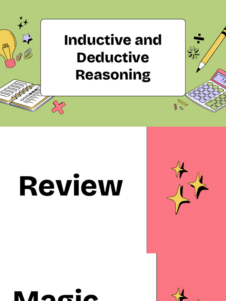 Inductive and Deductive Reasoning | PDF