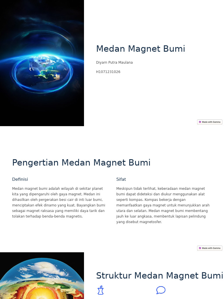 Medan Magnet Bumi Sifat Fungsi Dan Dampaknya | PDF
