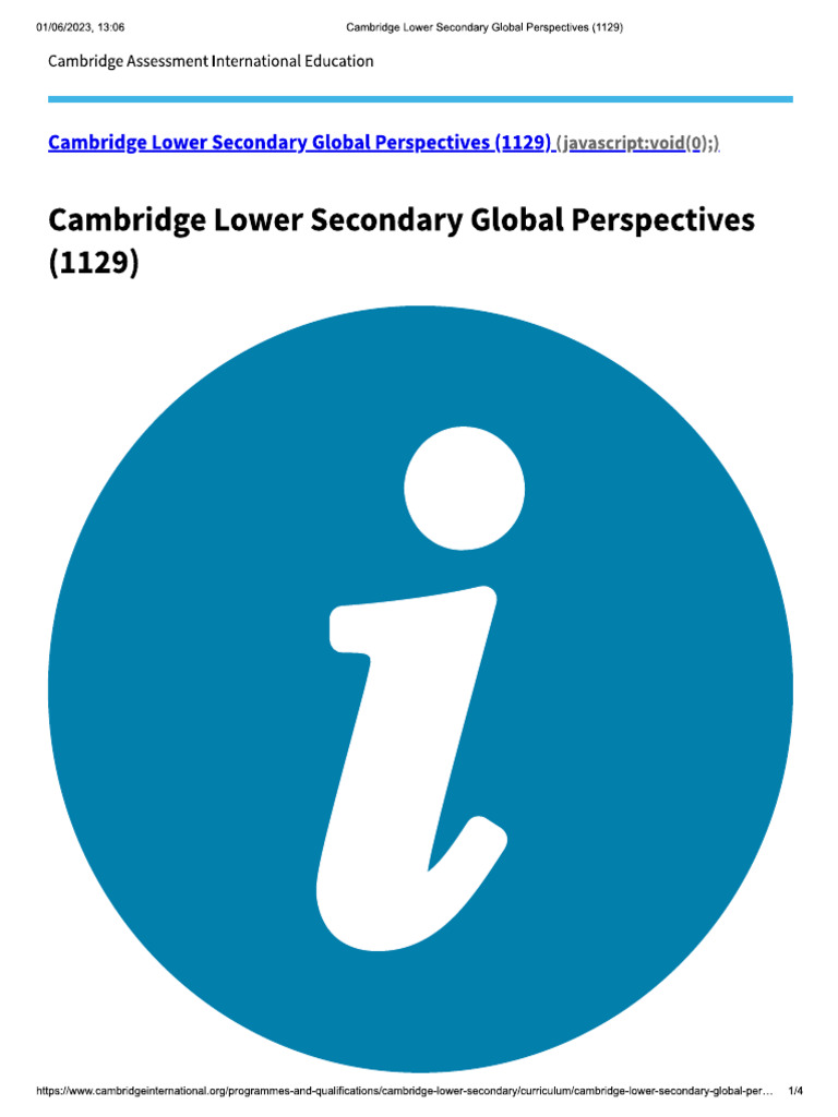 Global Perspectives | PDF