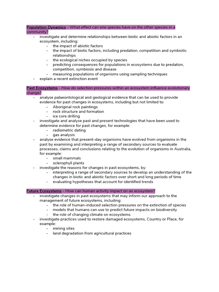 Module 4 Bio Ecosystem Dynamics | PDF | Rock (Geology) | Genetic Diversity