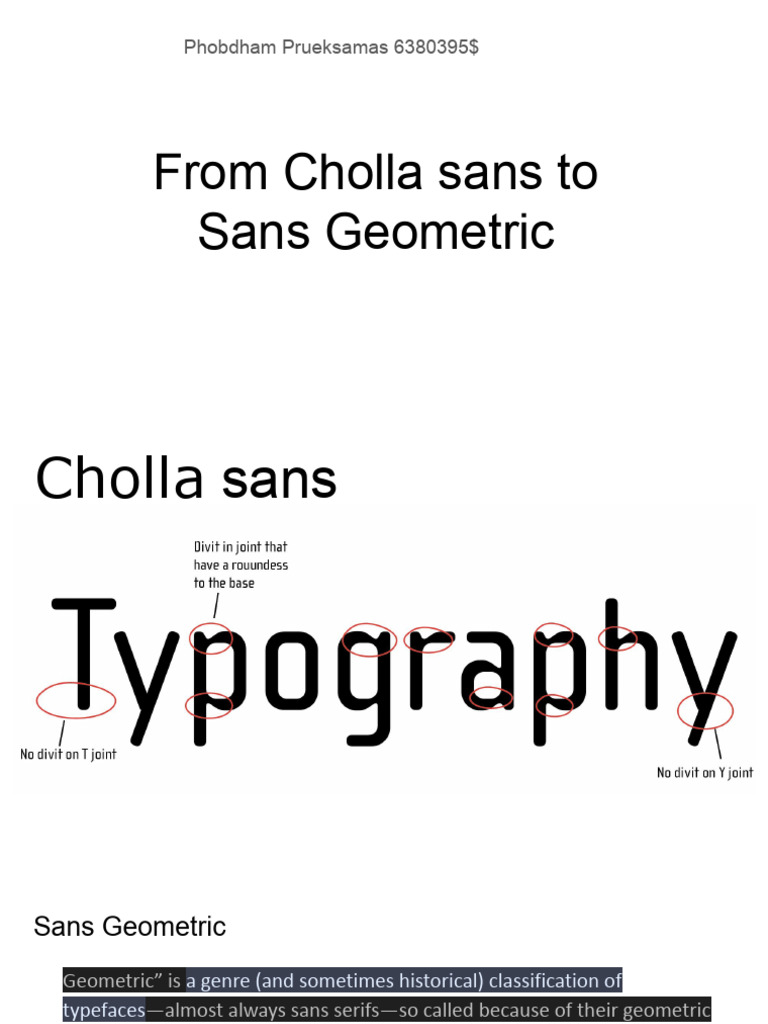 Geometric Sans Serif Typeface Overview | PDF
