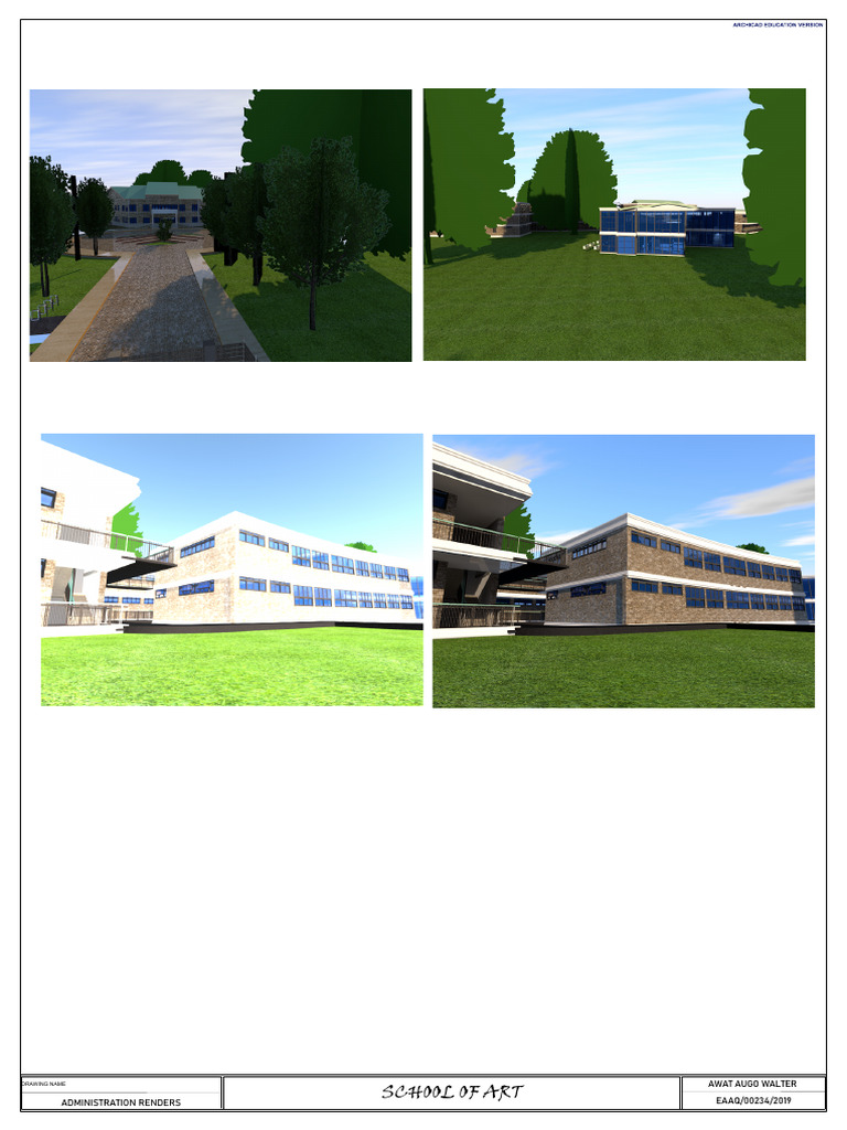 Drawing Name - AWAT Augo Walter School | PDF