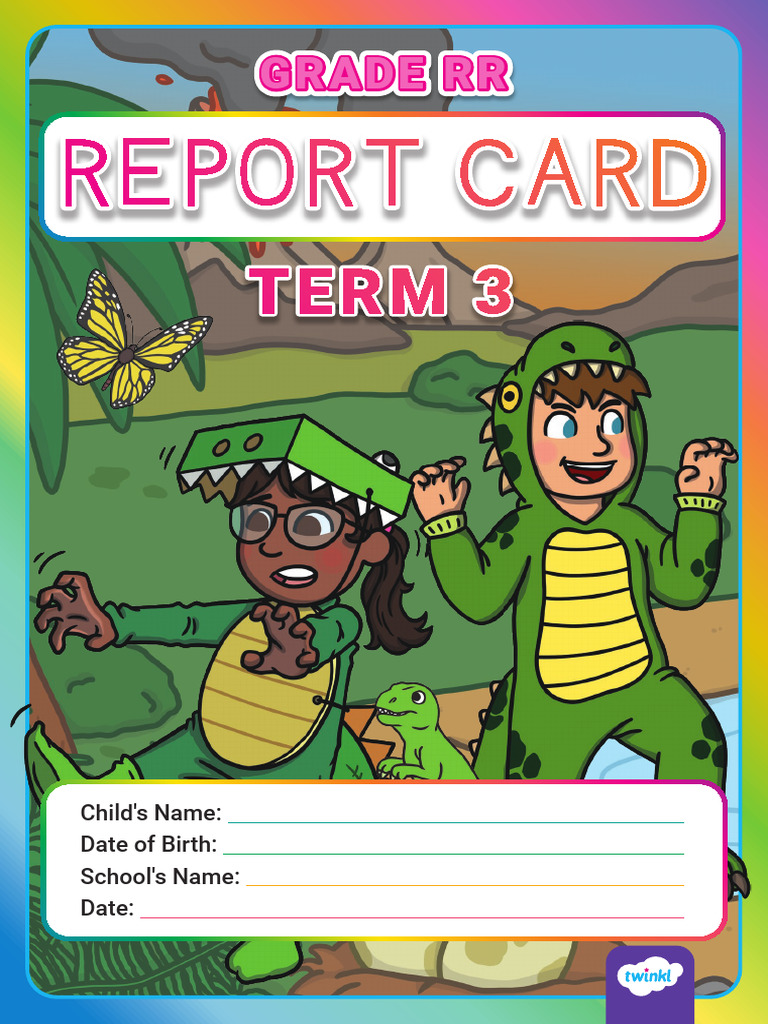 Grade R Term 3 Progress Report | PDF