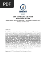 A Web-Based Lost and Found System For Gardner College Diliman | PDF | Databases | Identity Document