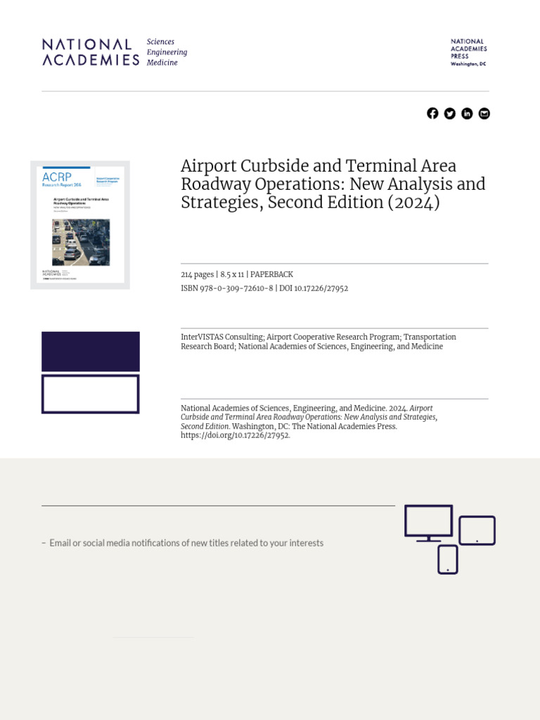Airport Curbside and Terminal Area | PDF | Traffic | Airport