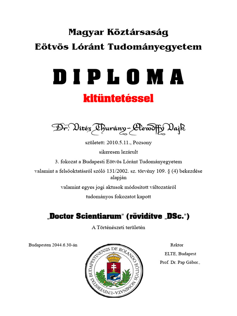 Diplom DSc | PDF