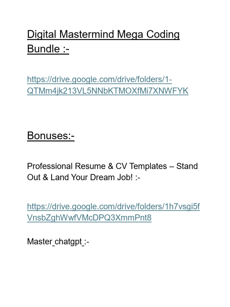 Mega Coding Bundle Combo 1 Wb4tm4 | PDF