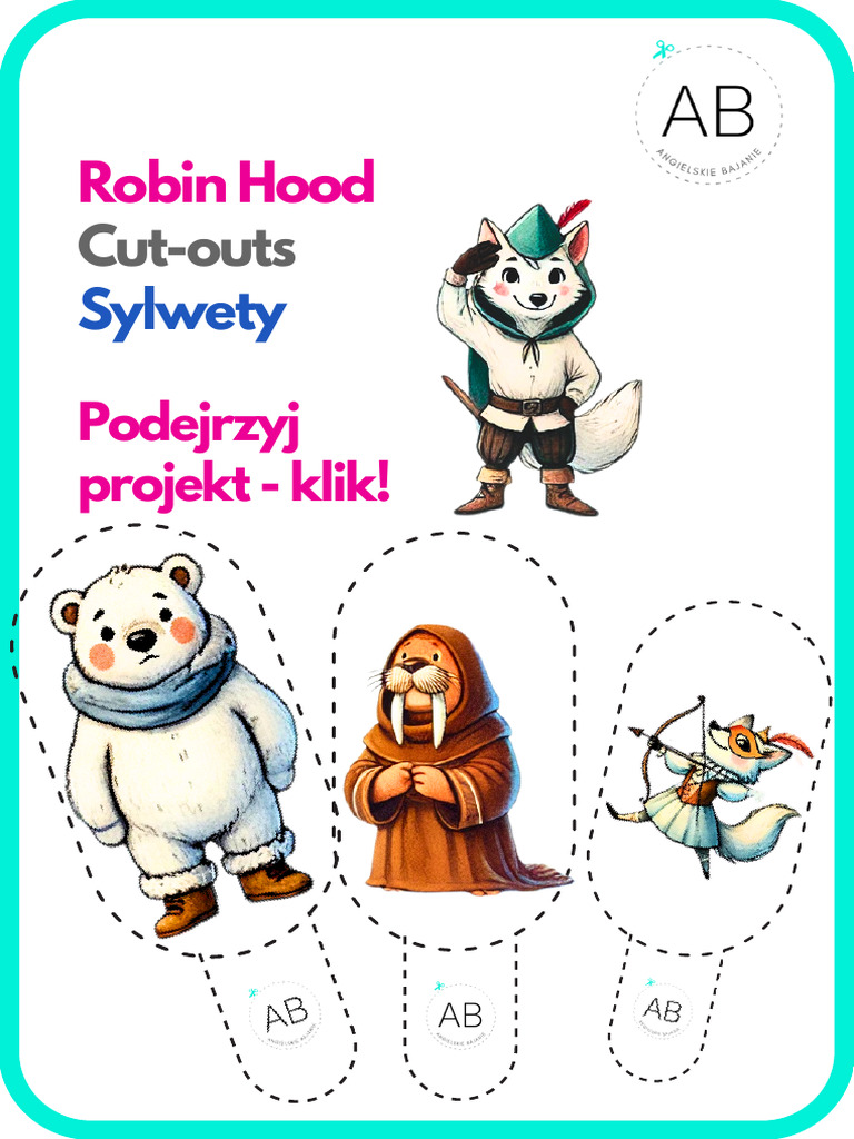 1. Robin Hood - sylwety tła puppets kukiełki | PDF