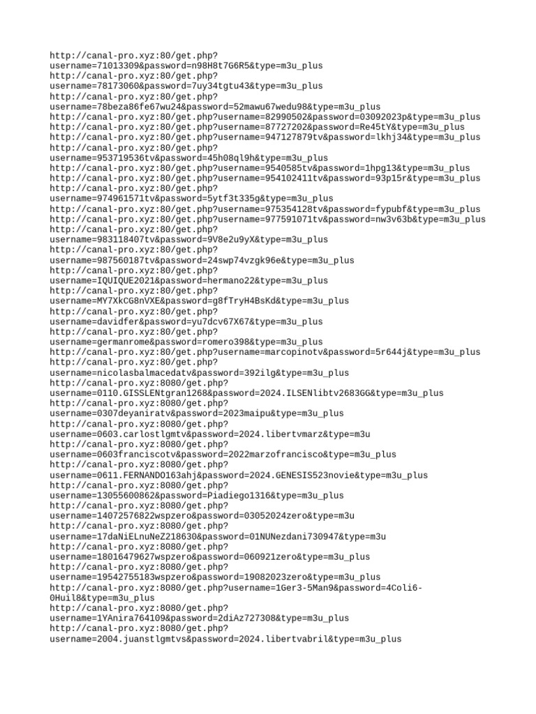 Canal-Pro Xyz M3u | PDF