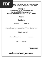 EVS Project Front Page | PDF