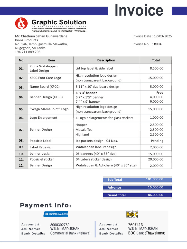 Invoice 2025.03.12 | PDF