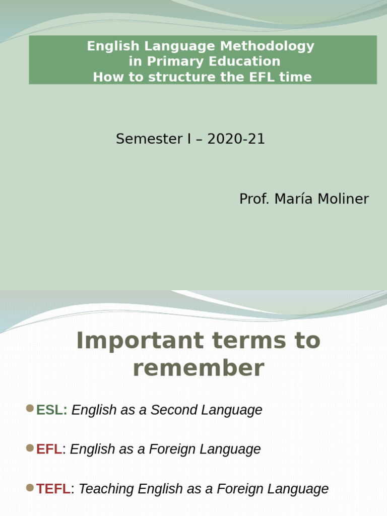 How to Structure the Efl Hour | PDF | Phonics | Syllable