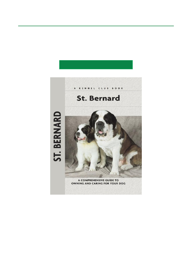 St. Bernard Book Download | PDF