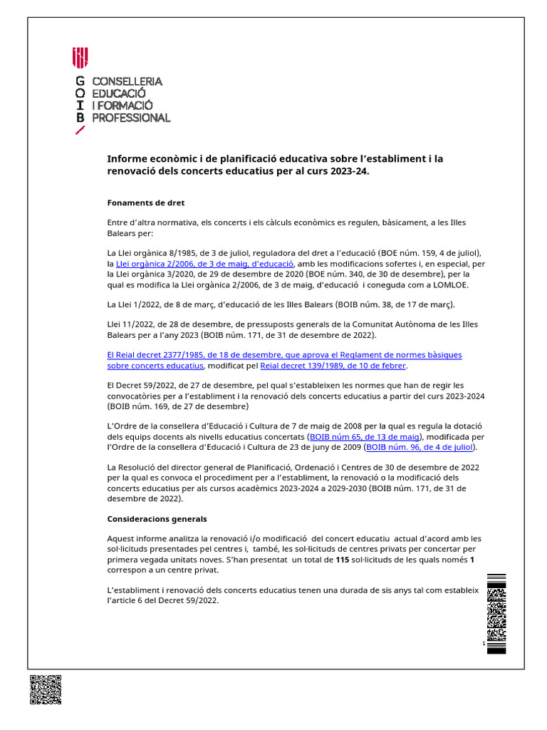 IMP Informe Concerts Educatius 2023-2024 | PDF