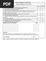 Functional Configuration Audit Checklist | PDF