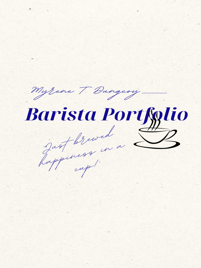 Barista Skills and Business Plan Guide | PDF | Drink | Caffeinated Drinks