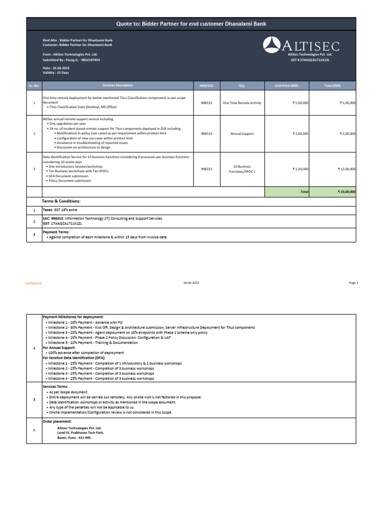 Titus-Services-DLB-Commercial-v1.2 | PDF | Computing
