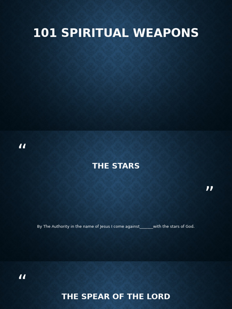 101-spiritual-weapons | PDF | Religious Belief And Doctrine