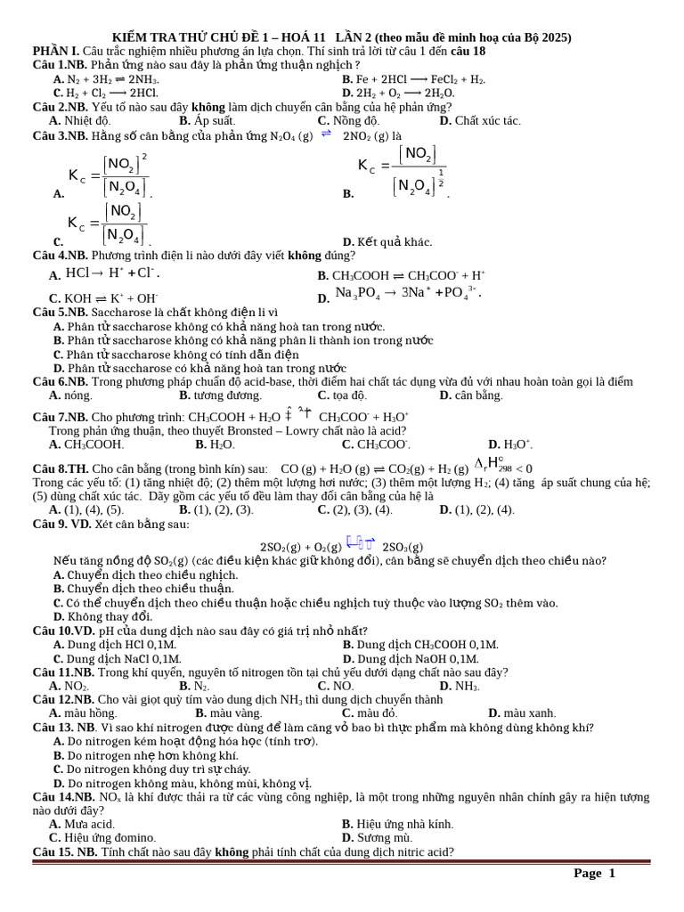 42. GHKI Hóa 11 | PDF