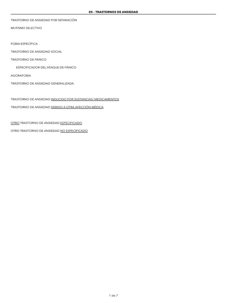 05 - DSM-5-TR - Trastornos de Ansiedad | PDF | Ansiedad | Trastorno de ansiedad