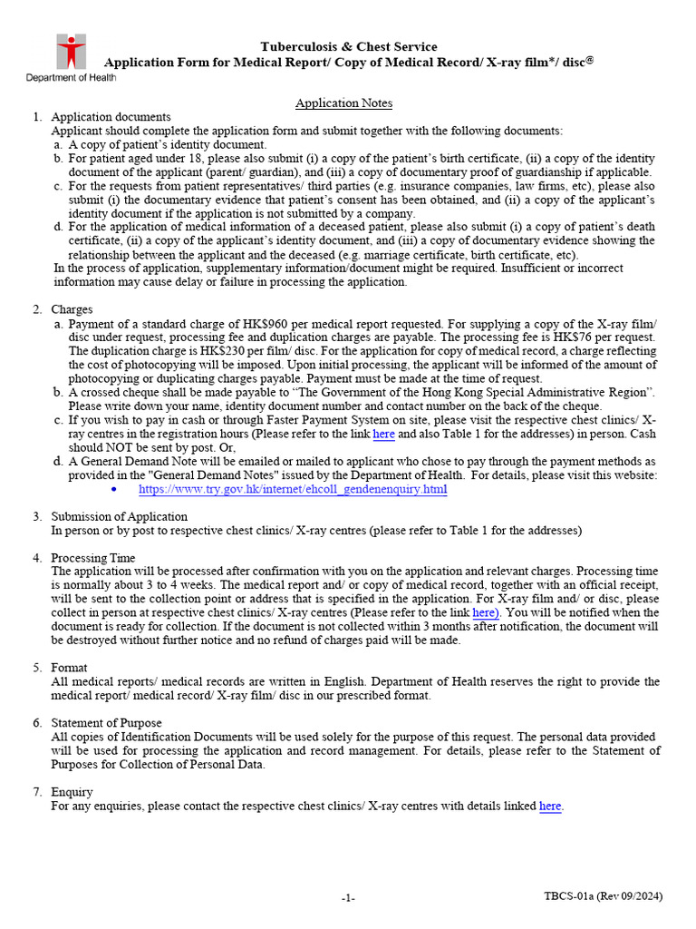 TBCS_medical_report_application_Form | PDF