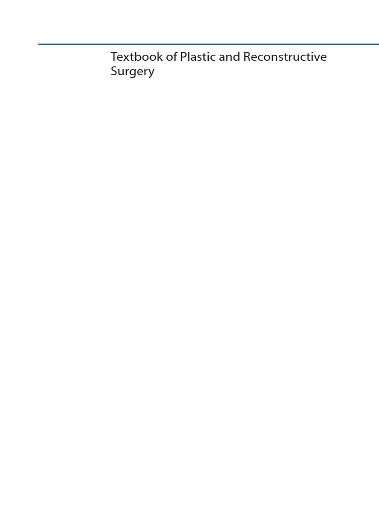 2022 Bookmatter TextbookOfPlasticAndReconstruc | PDF | Plastic Surgery ...