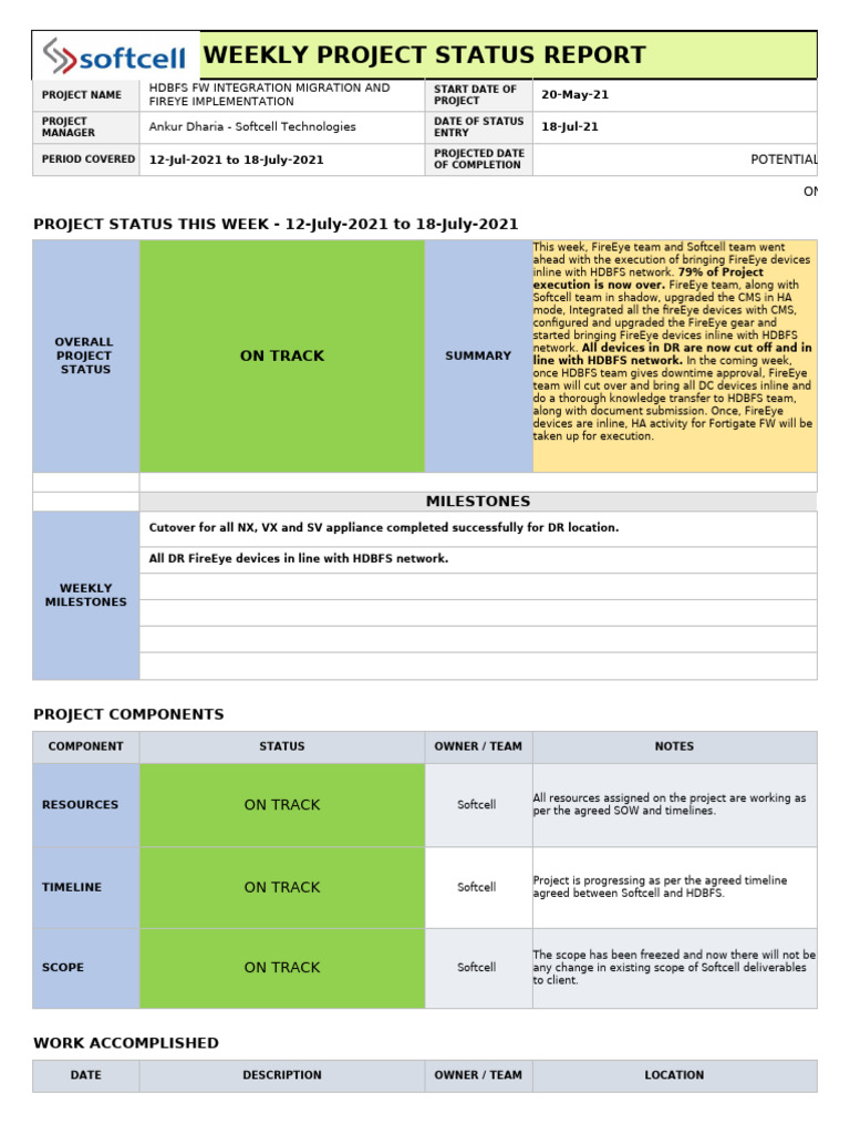 Weekly Status Report: HDBFS Project | PDF | Computing | Computer Networking