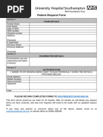 Radiology Request Form | PDF