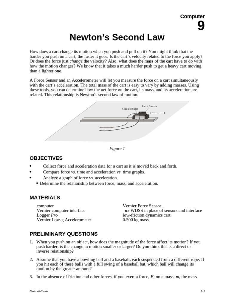 09 Newtons Second Law | PDF | Force | Mass