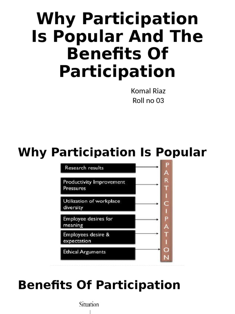 Why Participation Is Popular and It's Benefits | PDF