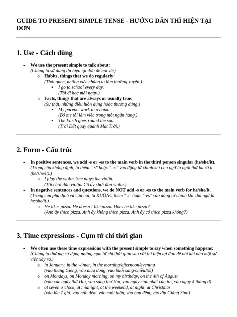 Lesson 2 Present Simple + Continuous | PDF