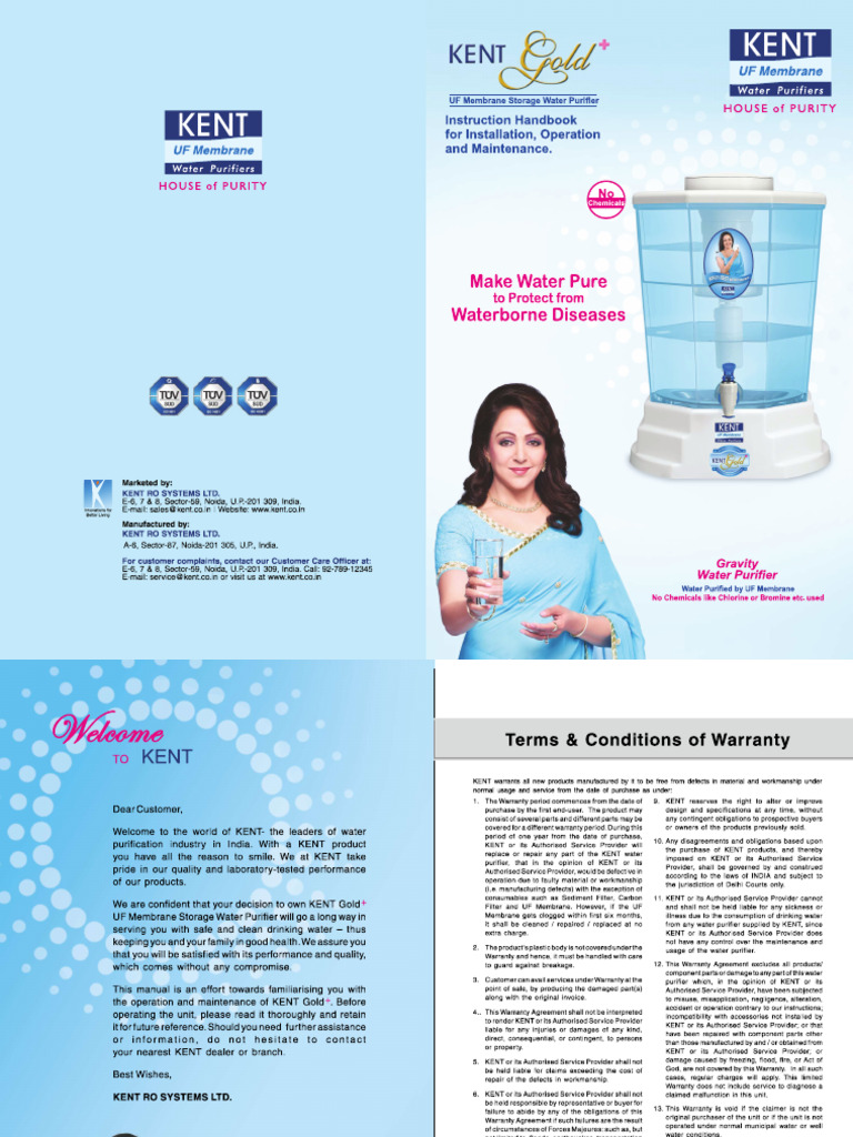 Kent Gold Plus User Manual | PDF