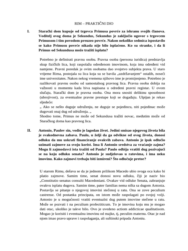 RIM Prakticni Dio | PDF