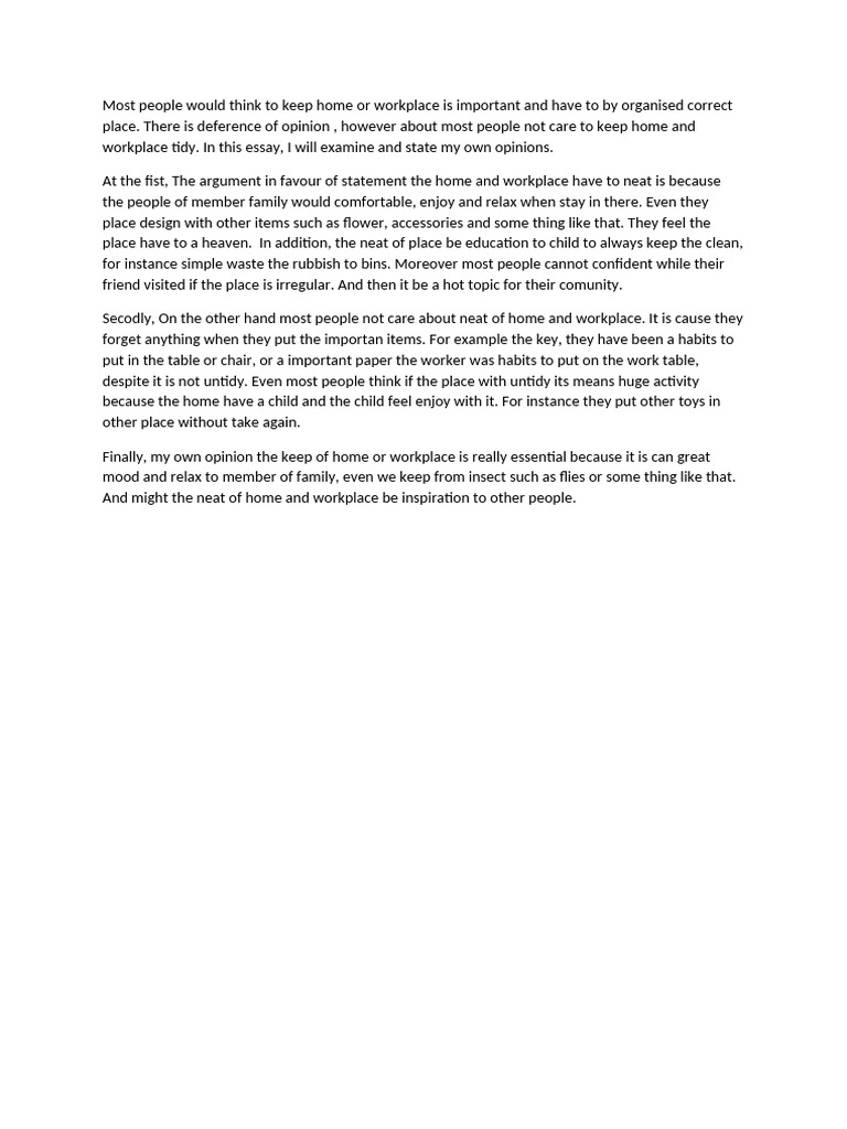 writting home and workplace | PDF