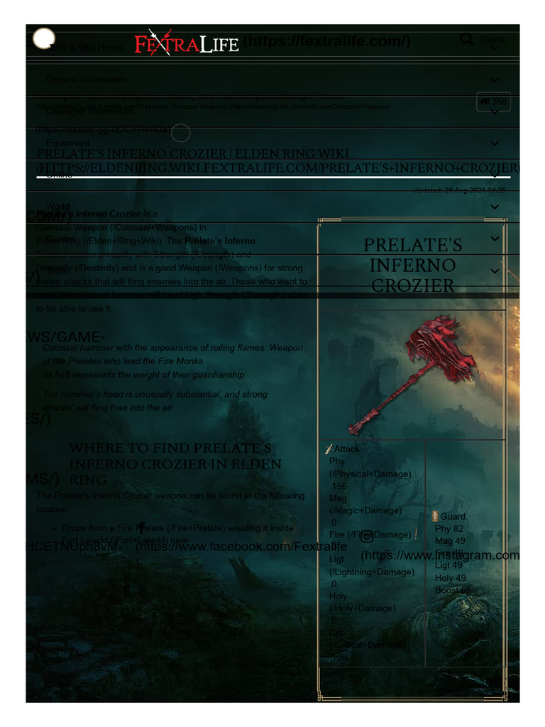 Prelate's Inferno Crozier Guide | PDF