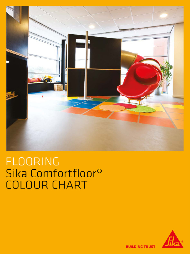 Sika Comfortfloor Colour Chart UK 2022 | PDF | Flooring | Building ...