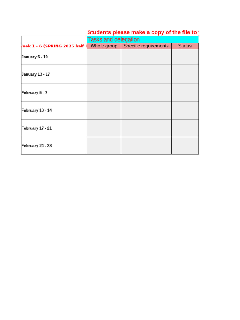 Task Delegation Form - Group 3 | PDF
