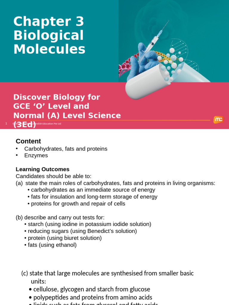 Chapter 3 Biological Molecules google classroom | PDF | Carbohydrates ...