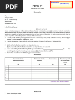 How To Fill Gratuity Form F | PDF | Gratuity | Government