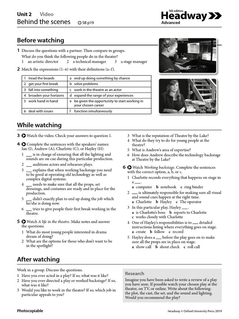 HW5e Adv Video Worksheet Unit 02 | PDF