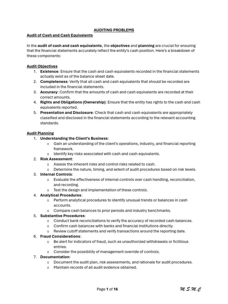 1 - Audit-of-CCE Receivables Inventories | PDF | Inventory | Internal Control
