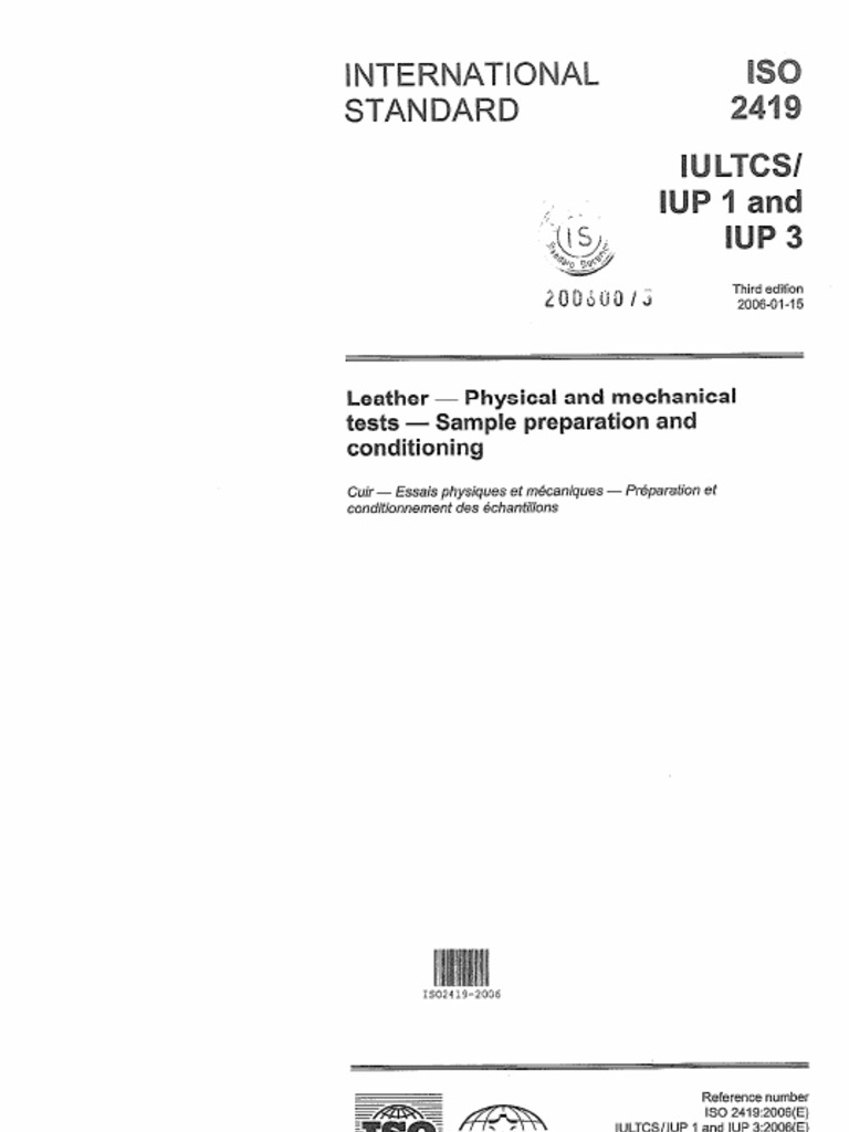 Iso 2419-2006 | PDF