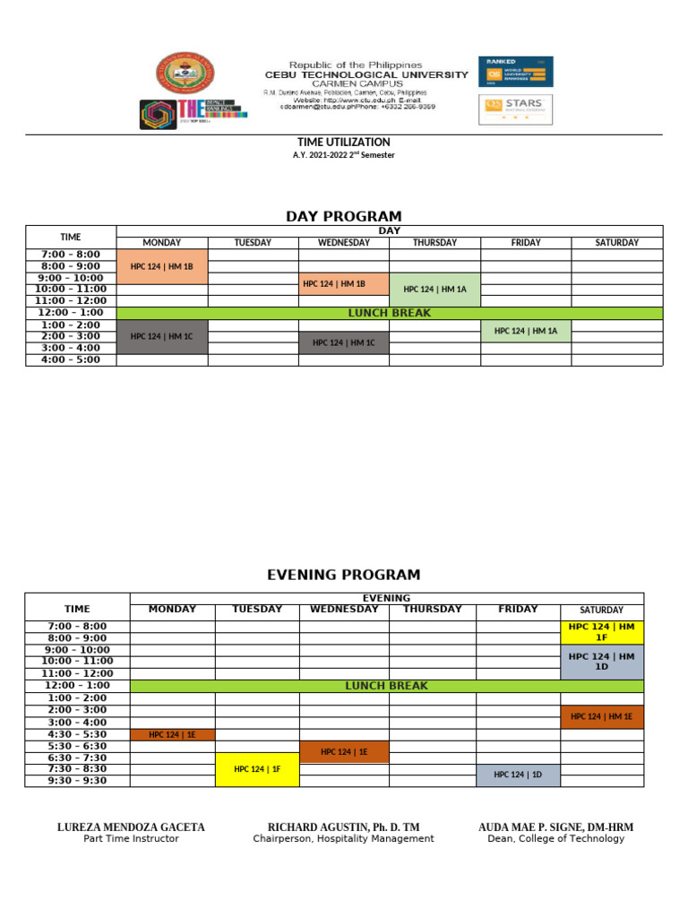 TIME-UTILIZATION | PDF