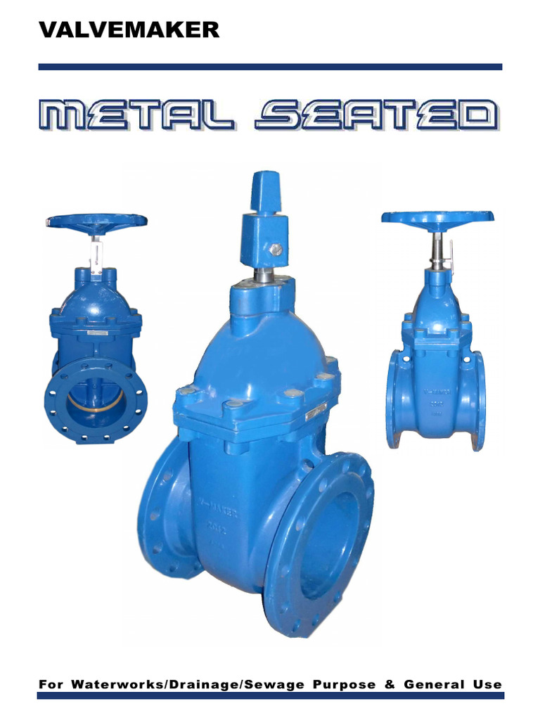 1) Catalogue - Valvemaker 16GV Metal Seated Gate Valve | PDF | Valve | Mechanical Engineering